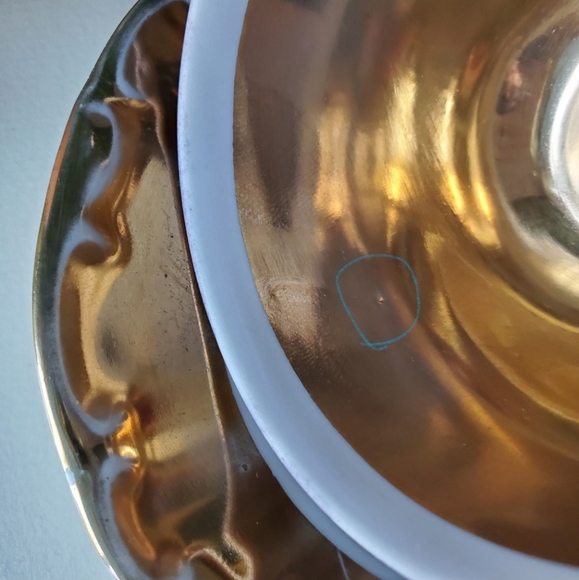 Kitchen | Stw Bavaria Germany 24k Gold Tea Cup Saucer Set Heavy Gold ...